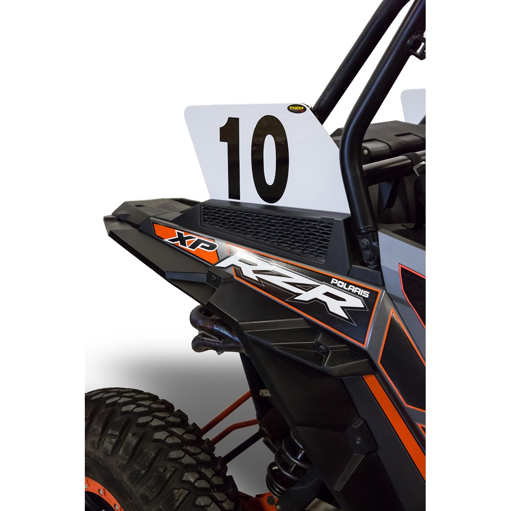 Maier Rear Number Plates (Pair) - Polaris RZR XP 1000 2014-2015 - White ...
